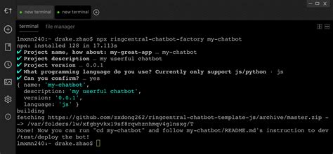 Create Ringcentral Glip Chatbot With Chatbot Factory Cli Tool By