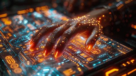 Mobile Developer Testing User Interfaces On Smart Devices Stock Image