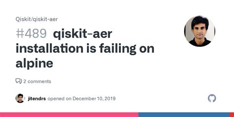 Qiskit Aer Installation Is Failing On Alpine · Issue 489 · Qiskit