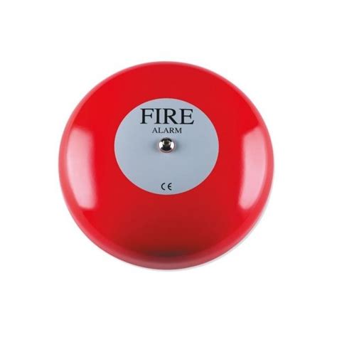 Tyco Fireclass 8 Inch Electronic Weatherproof Bell Red 2601016