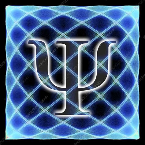 Psi Symbol And Artwork Of A Wavefunction Stock Image F0118795