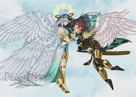 Pit And Palutena Kiss