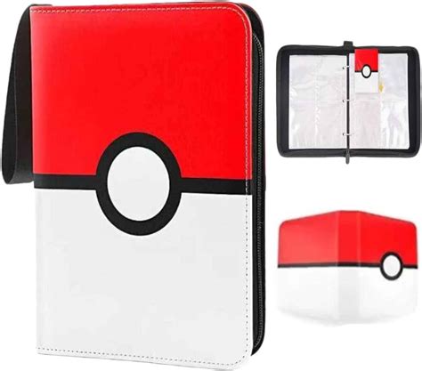 Album Raccoglitore Per Carte Da Collezione A 4 Tasche Capacità 400 Ca