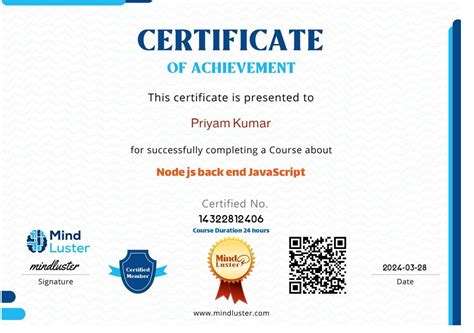 Priyam Kumar On Linkedin Successfully I Completed Node Js Back End Javascript I Enjoyed To Learn