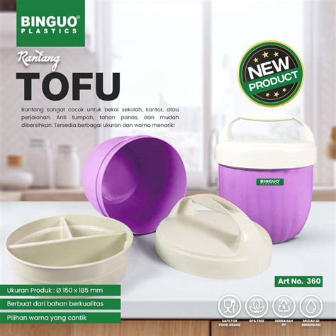 Binguo Thick Plastic Tofu Container Pp 5 Food Grade Lunch Box Besek