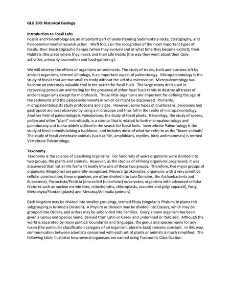 lab4 fossils intro this summary details everything you need to know