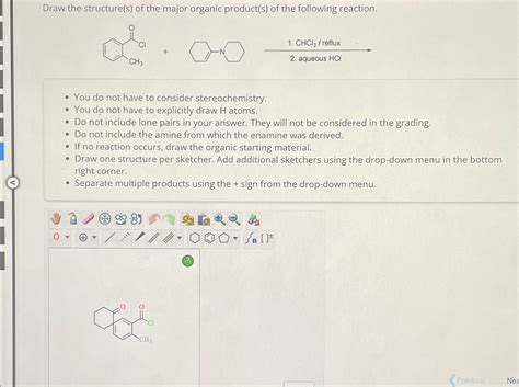 Solved Draw the structure(s) ﻿of the major organic | Chegg.com