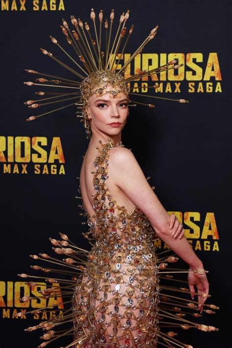 Anya Taylor Joy Goes Dramatic In Spiked Paco Rabanne 90s Look For