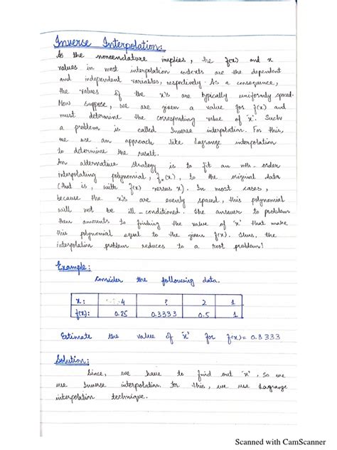 Inverse Interpolation Pdf