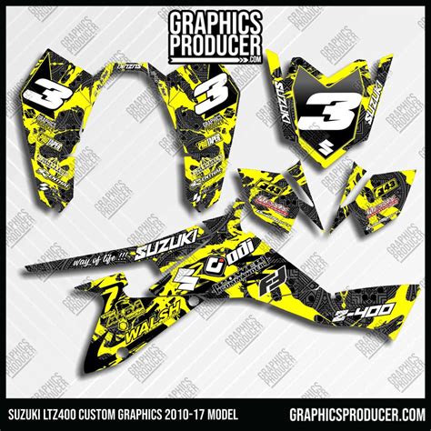 Suzuki Ltz400 Ltz 400 Custom Graphics 2010 17 Model Graphics Producer
