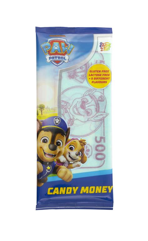 LicenČnÉ Produkty Paw Patrol Candy Money Jedný Papier 30 Ks