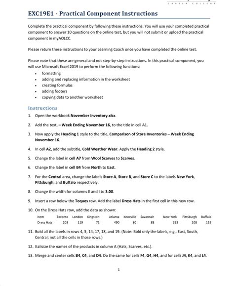 Solved Exc19e1 ﻿practical Component Instructionscomplete