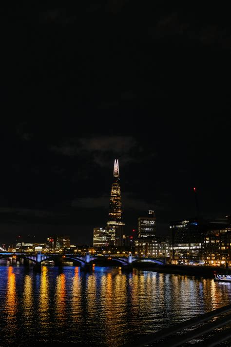 London Skyline At Night Shard