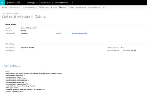 XRM Formula Get Next Milestone Date North Support
