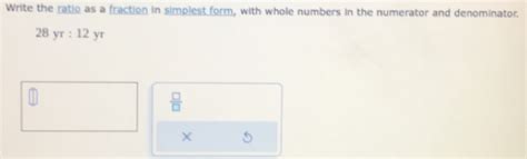 write the ratio as a fraction in simplest form with whole numbers in
