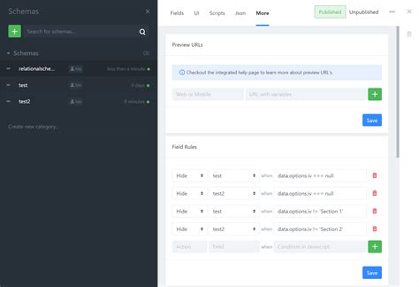 Hiding A Field With Field Rules Does Not Unset The Value Support