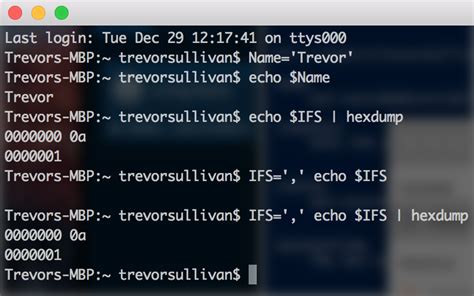 Macos Cant Set Update Ifs Variable In Bash On Mac Os X Stack