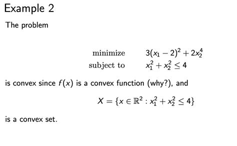 Solved Example 2 The Problem Minimize Subject To