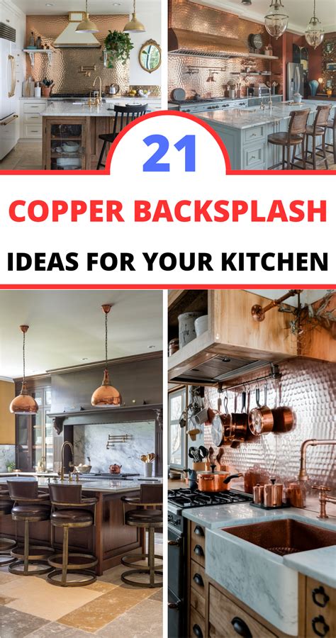 21 Copper Backsplash Ideas For Your Kitchen In 2025 Copper Backsplash