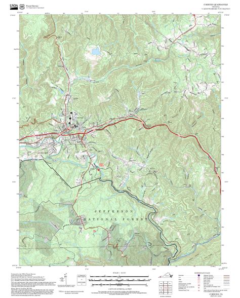 2025 Forest Service Topo Map Of Coeburn Virginia Mytopo Map Store