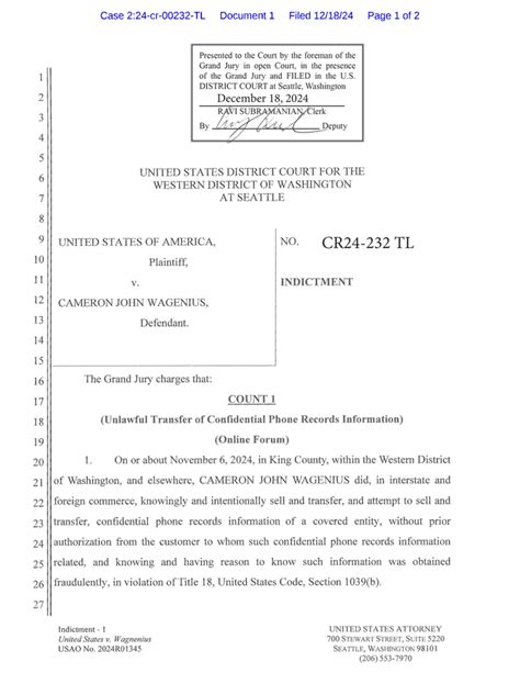Cameron John Wagenius Indictment Documentcloud