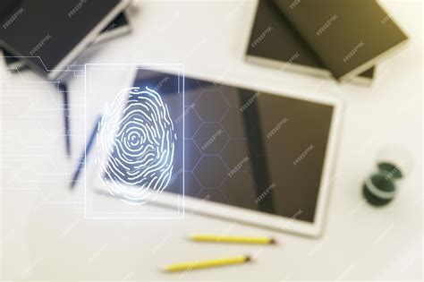 Premium Photo Multi Exposure Of Abstract Graphic Fingerprint Sketch