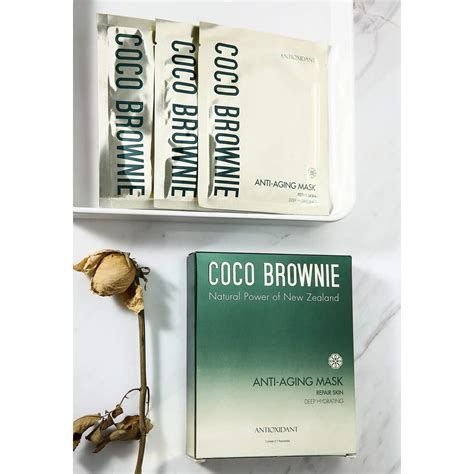 Coco Brownie Natural Anti Aging Facial Mask 7 Sheets In Kosovo At € 85 Rating 5