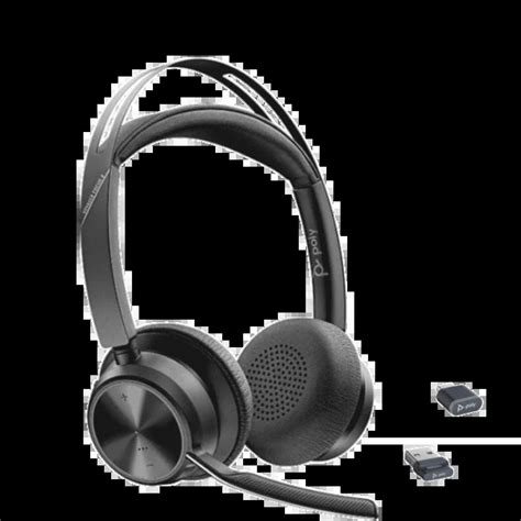 Poly Voyager Focus 2 Uc Wireless Headset Usb C Usb Ca Adapter Poly