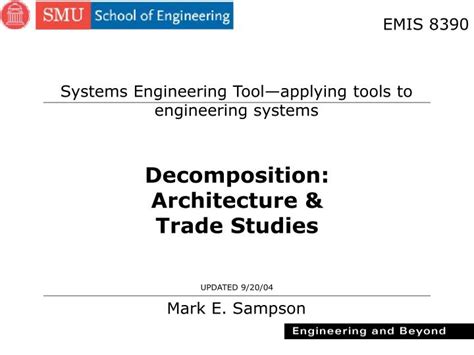 Ppt Decomposition Architecture And Trade Studies Powerpoint