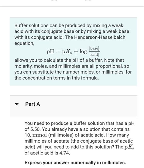 solved buffer solutions can be produced by mixing a weakacid
