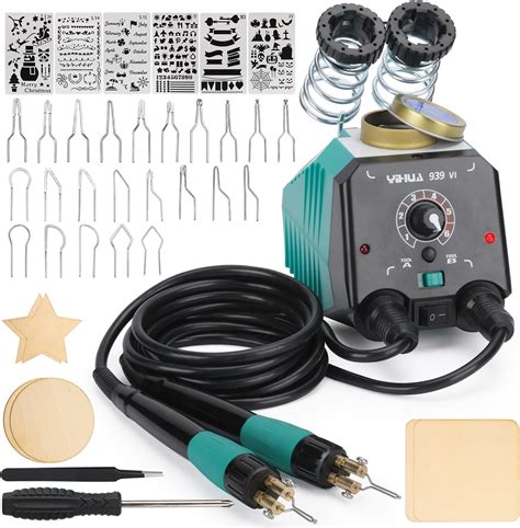Yihua 939 Vi Dual Wood Burning Pen Wood Burning Kit With 23