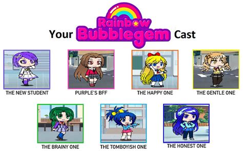 My Rainbow Bubblegem Cast By Fronnieshipper On Deviantart