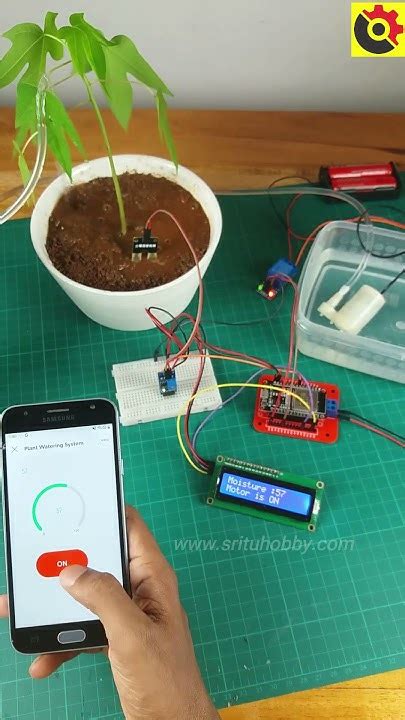 plant watering system with esp32 board esp32 projects sritu hobby