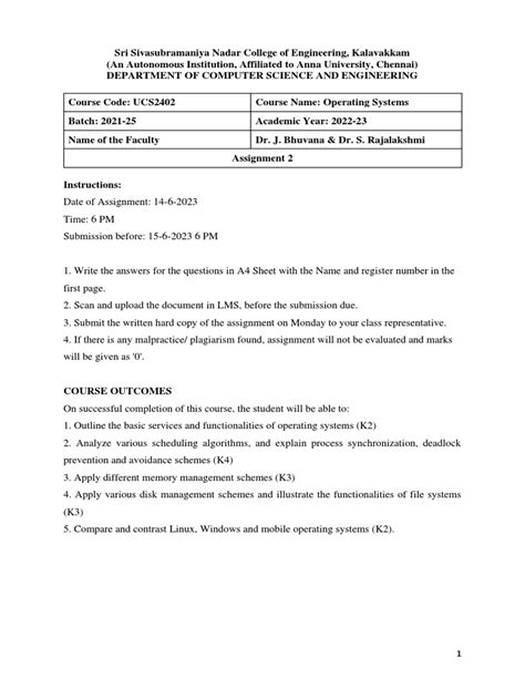 assignment 2 lms pdf operating system algorithms