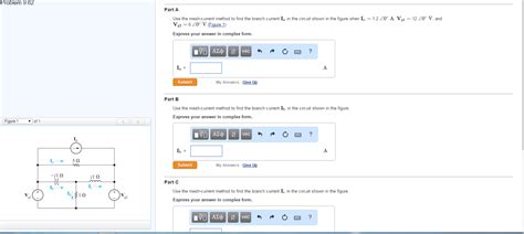 solved problem 9 62 part a use the mesh current method to