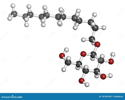 Lauryl Glucoside Dodecyl Glucoside Molecule It Is Non Ionic