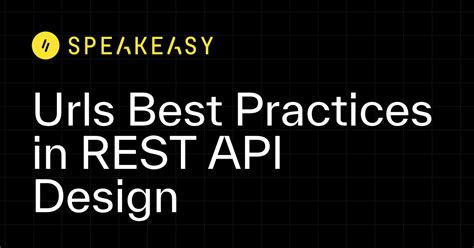 urls best practices in rest api design speakeasy