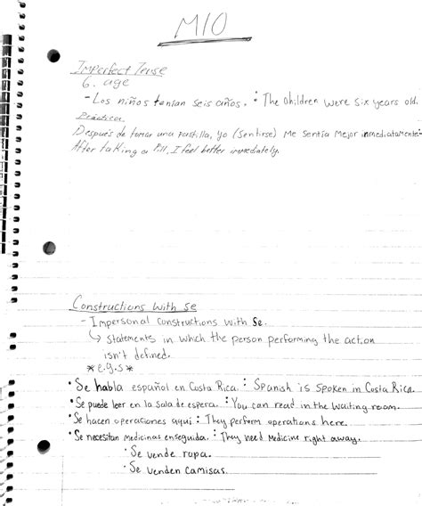Spn 1121 Lecture Notes Some Assignment Work And Coursework Too