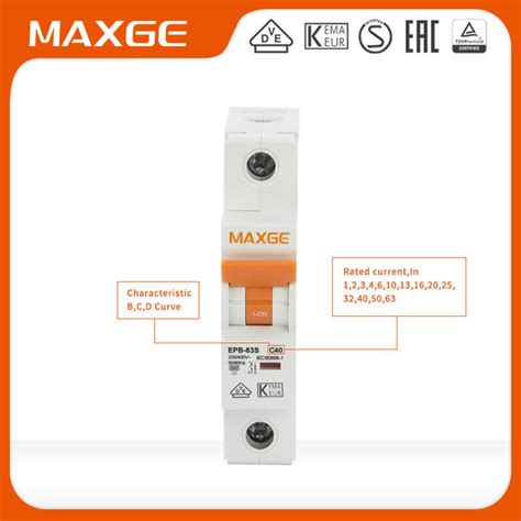 Alpha Epb 63s 0 5 63a 1p 4p 3ka Miniature Circuit Breaker With Kema