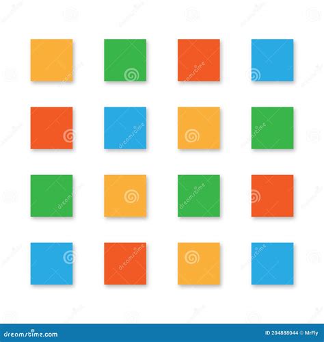 Colourful Minimalistic Square Pattern Vector Illustration Stock Vector Illustration Of