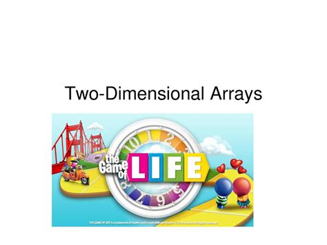 Two Dimensional Arrays Ppt Download