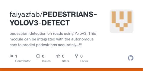 Github Faiyazfab Pedestrians Yolov3 Detect Pedestrian Detection On Roads Using Yolov3 This