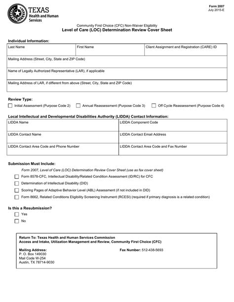 Form 2007 Fill Out Sign Online And Download Fillable Pdf Texas