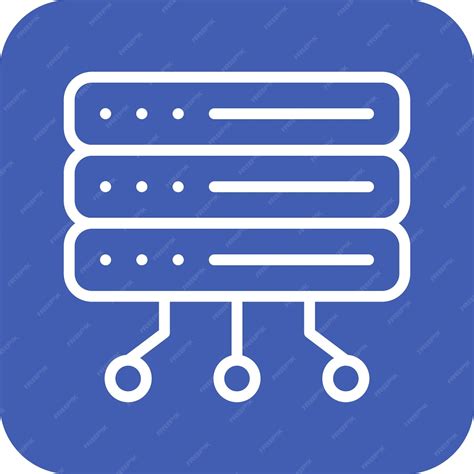 Premium Vector Server Vector Icon Illustration Of Computer And Hardware Iconset