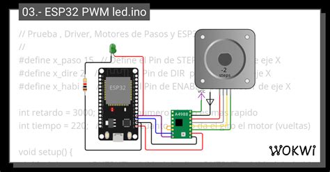 Motor Pap Con Esp32 Wokwi Esp32 Stm32 Arduino Simulator