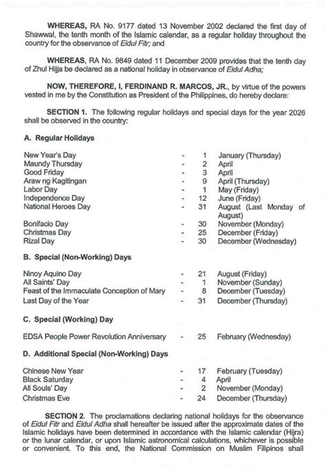 2026 Calendar Philippines With Holidays