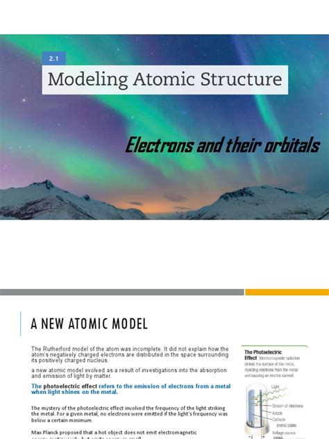 Modelling Atomic Structure Lesson 2c46b7 Pdf Atomic Orbital Electron Configuration