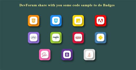 Code Badge With Html And Css