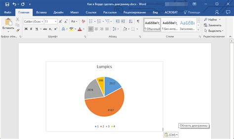 Как в Ворде сделать диаграмму