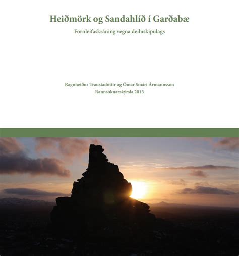 Heiðmörk Og Sandahlíð í Garðabæ Ferlir